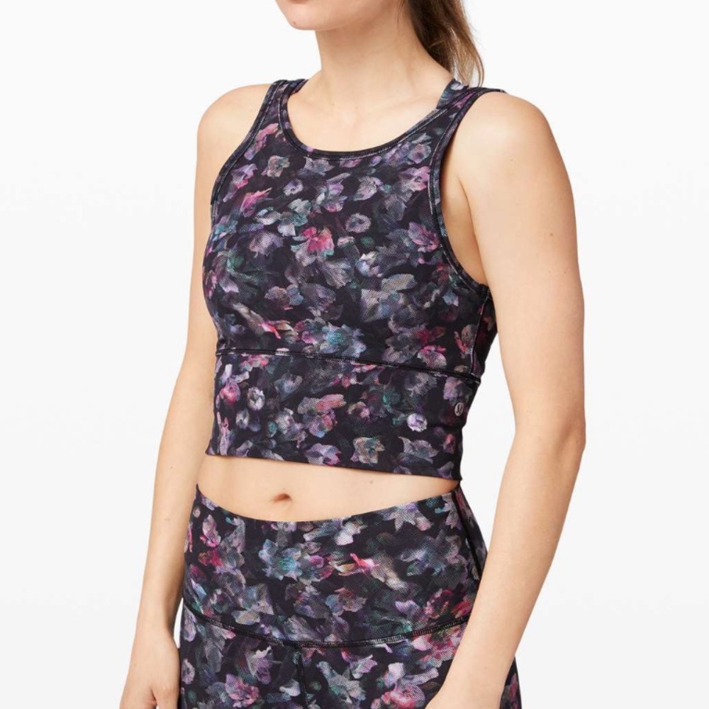 Lululemon Activate Floral Multi Power Pivot Black Cro… - Gem